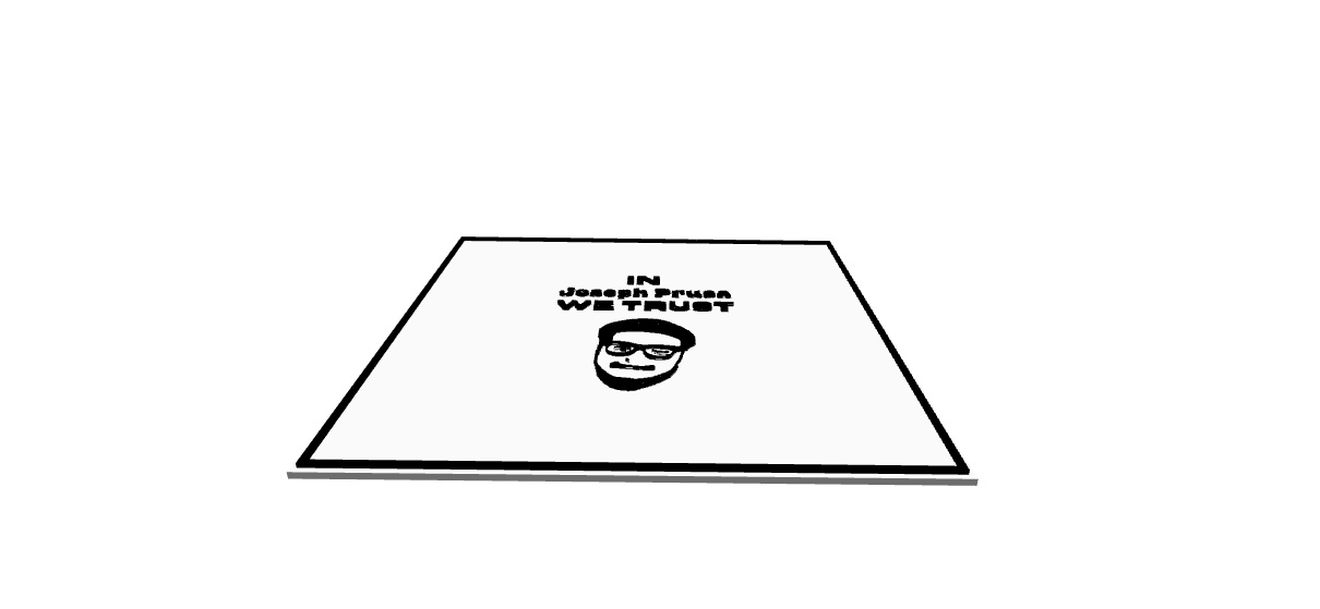 ''In Joseph Prusa we trust'' sign by Neko3D | Download free STL model ...