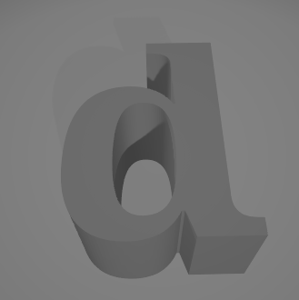 letra d by ivan blanco fernandez | Download free STL model | Printables.com