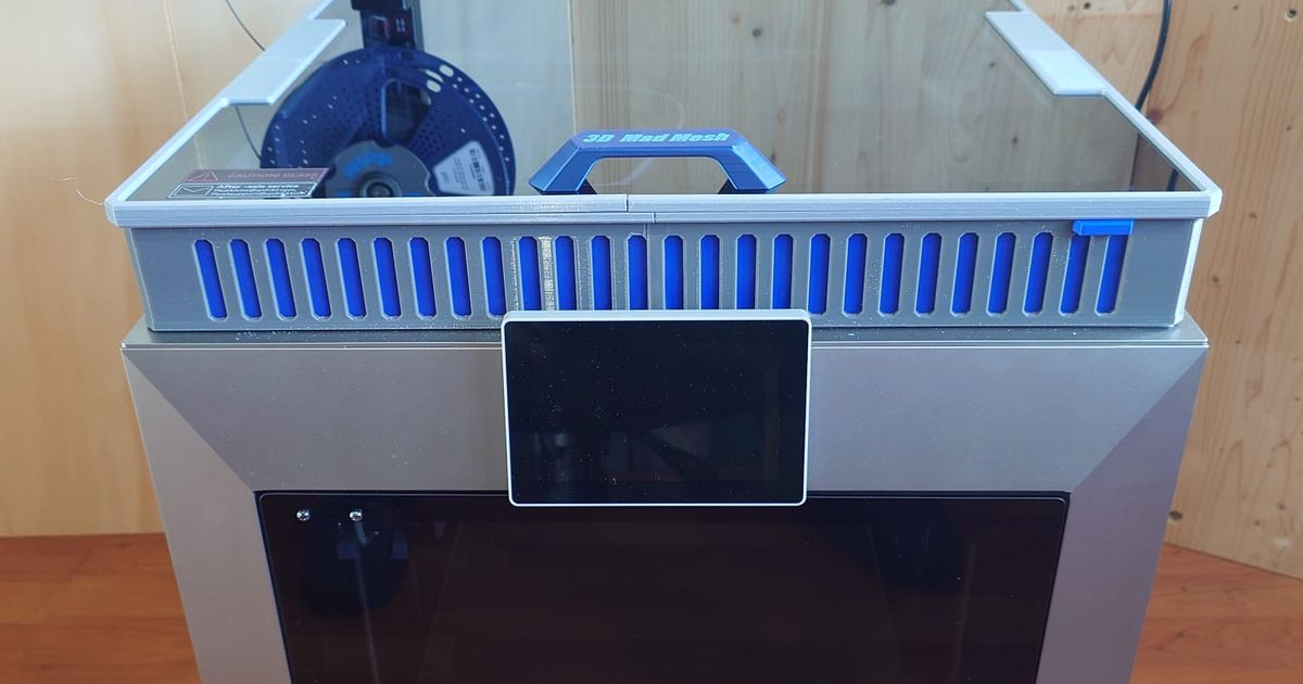 Qidi Plus 4 Closeable Ventilated Riser by 3D Mad Mesh | Printables Store