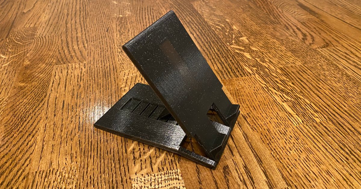 Adjustable Foldable Phone Stand by dankmaker | Download free STL model ...