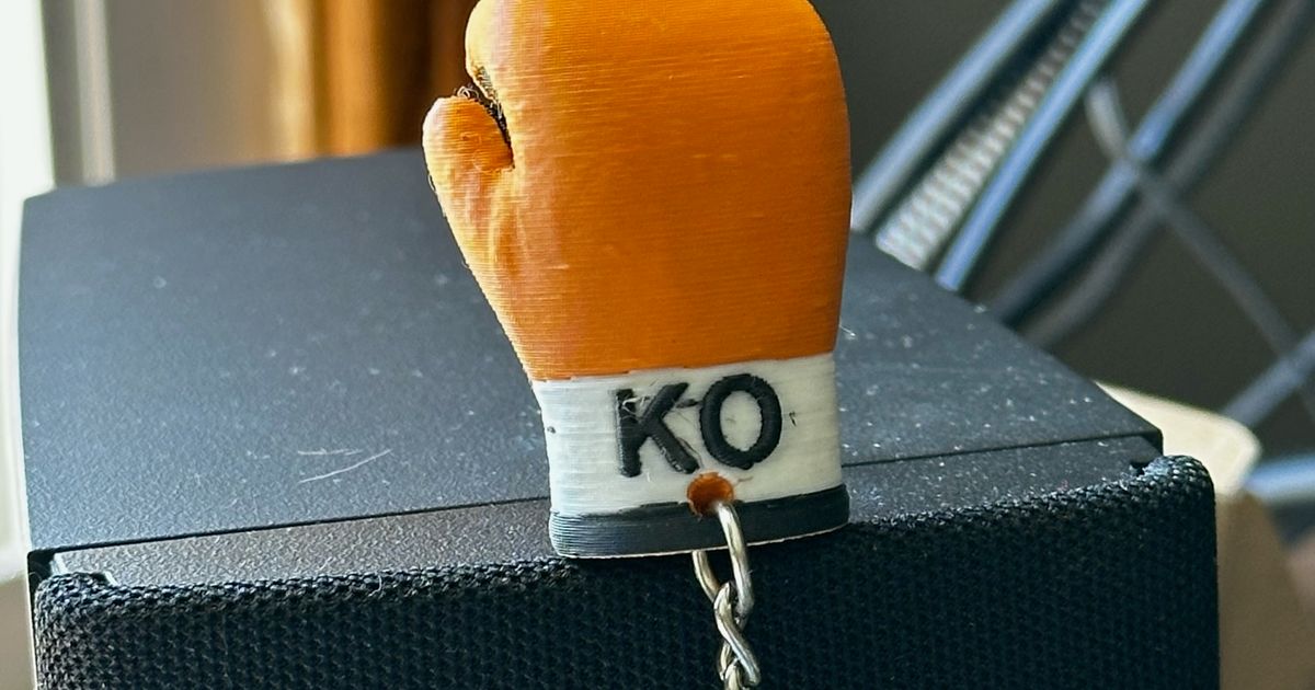 KO Boxing Glove by LocallyPrint3D | Download free STL model ...