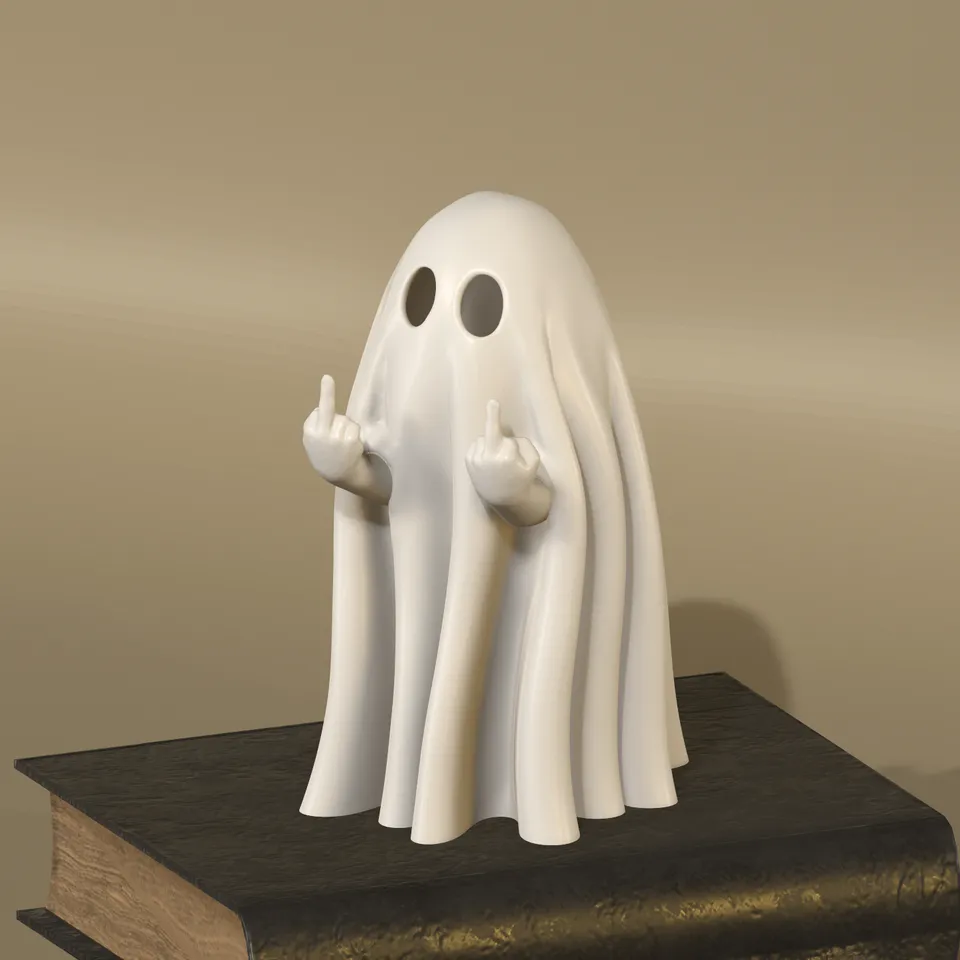 Rude ghost (updated) by Hold Ctrl | Download free STL model ...