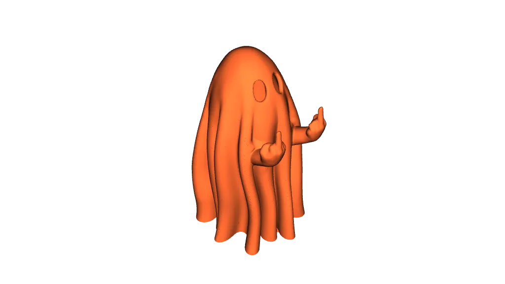 Rude ghost (updated) by Hold Ctrl | Download free STL model ...