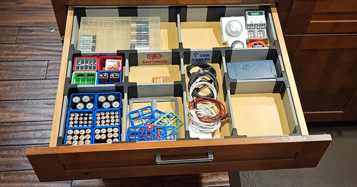 Modular Drawer Dividers Remixed for 3D Printed Dividers by Iceman ...