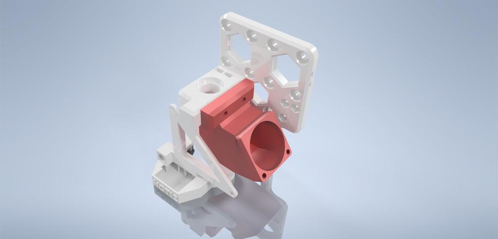 E3D V6 screwed 30mm & 40mm Fan-Bracket by DraconiX | Download free STL ...