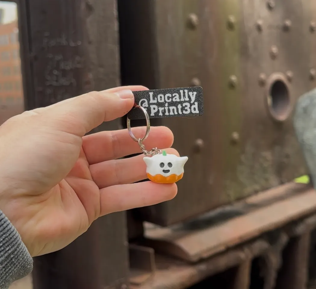 Cute Mini Pumpkin Ghost Keychain! by LocallyPrint3D | Download free STL ...