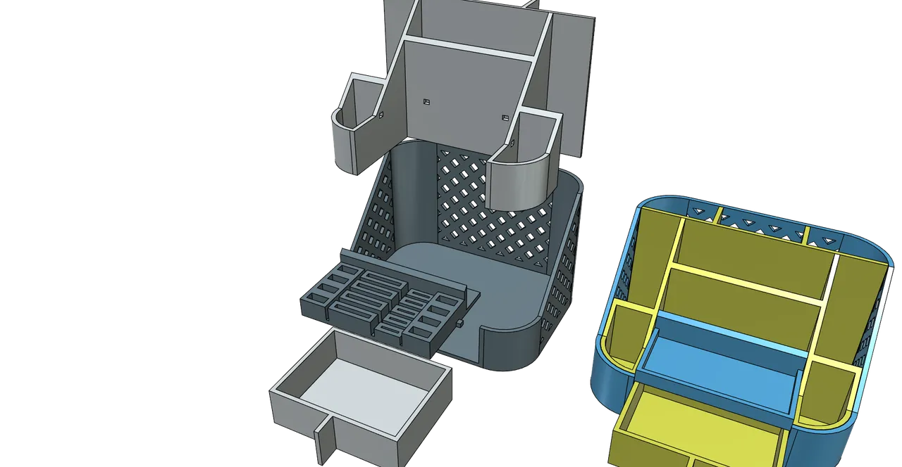 Desktop Organizer desktop organizer by REDZC | Download free STL model ...