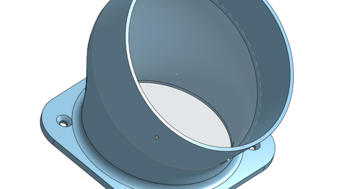 Qidi Plus 4 rear vent to 100mm (4”) duct adapter by Mr TVR | Download ...