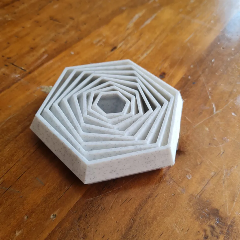 Articulated Hexagon Fidget by 3DeeMagic | Download free STL model ...