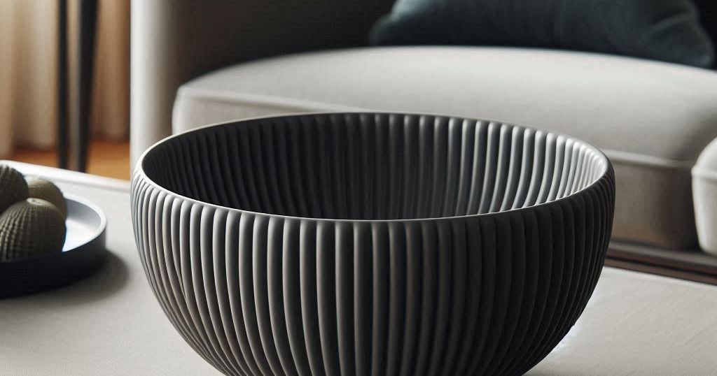 Round Ribbed Design Bowl by Deltaprints | Download free STL model ...