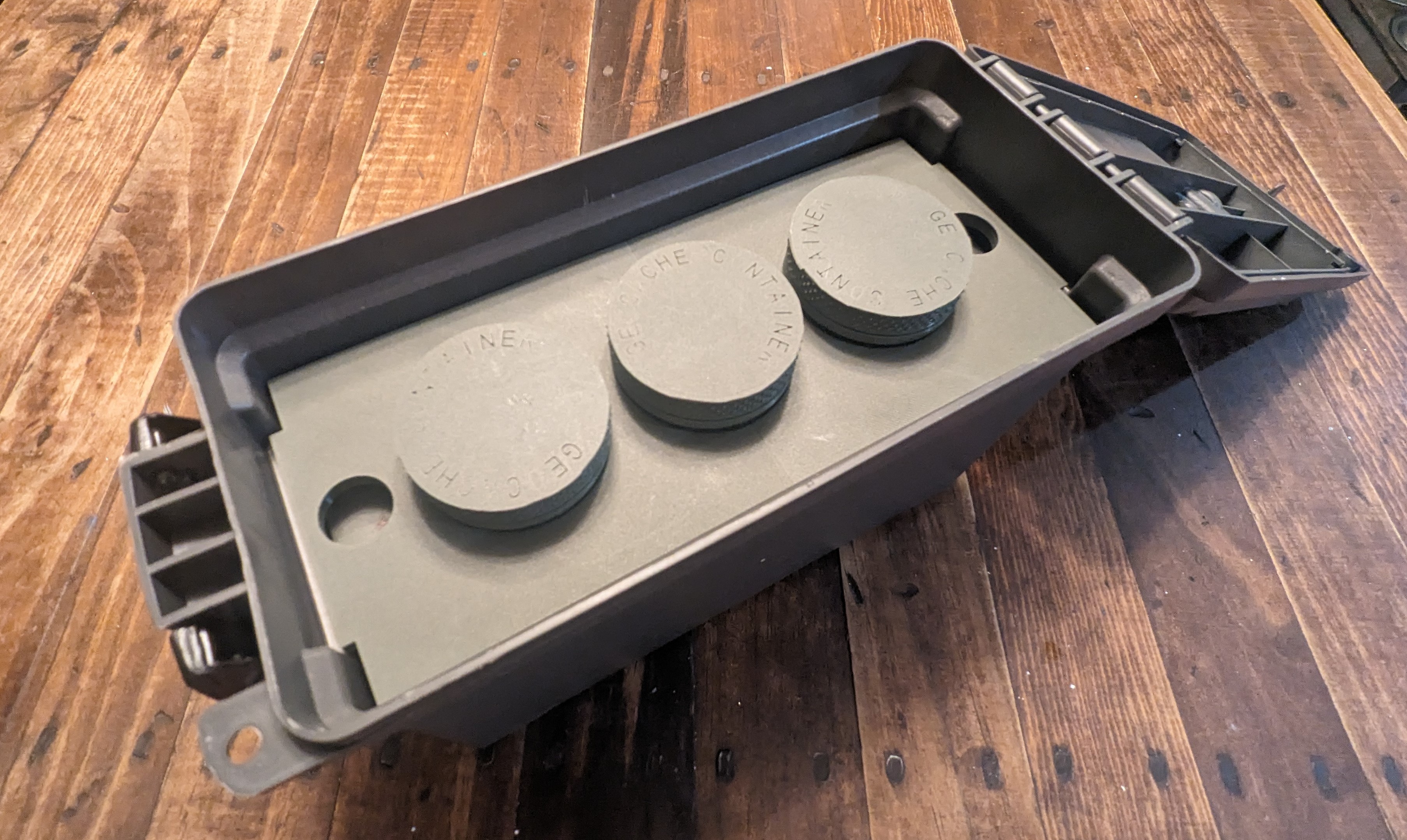 Plastic Ammo Can (.30 Cal) Inserts by Amateur Gadget Geocaches ...