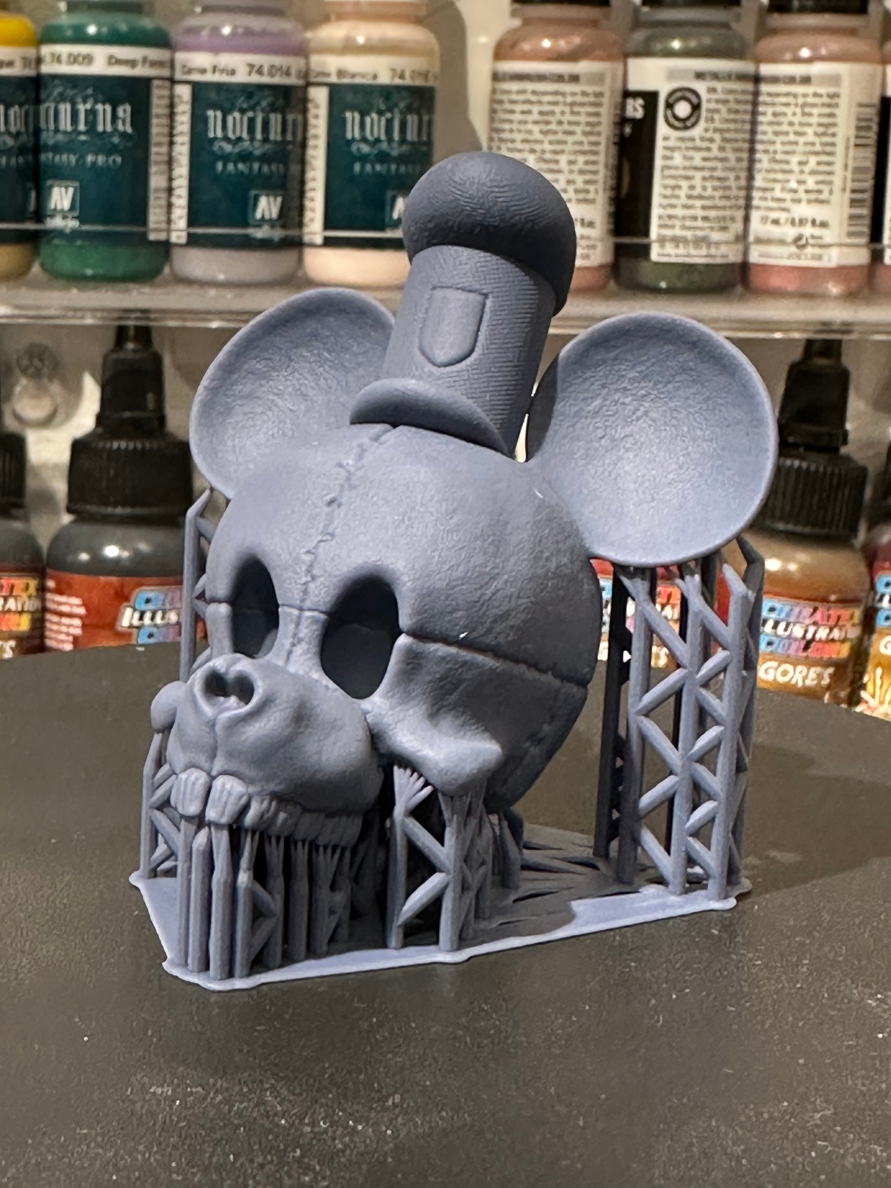Steamboat Willie Skull (Pre Supported) por Lantern Lore | Descargar modelo STL gratuito ...
