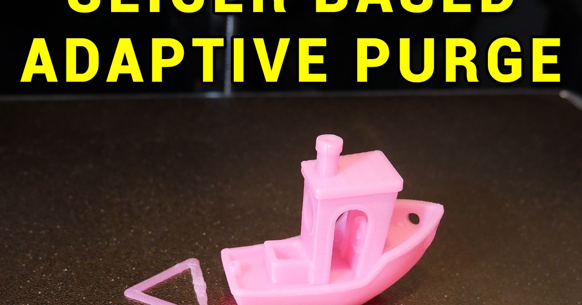 Adaptive purge for any 3D printer using slicer variables by ...