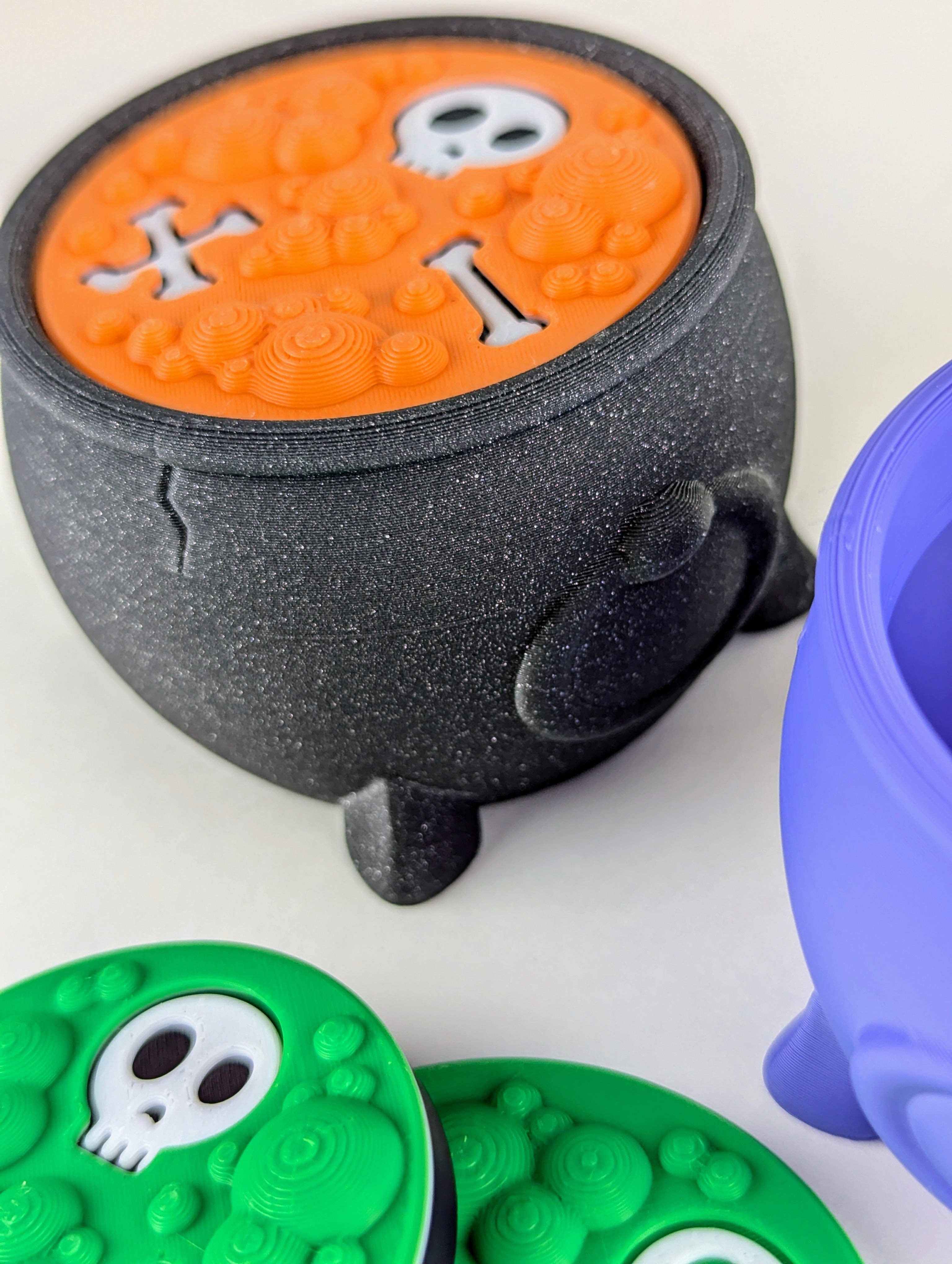 Witch's Cauldron with Bubbly Lid | No MMU or AMS needed par Grandpa ...
