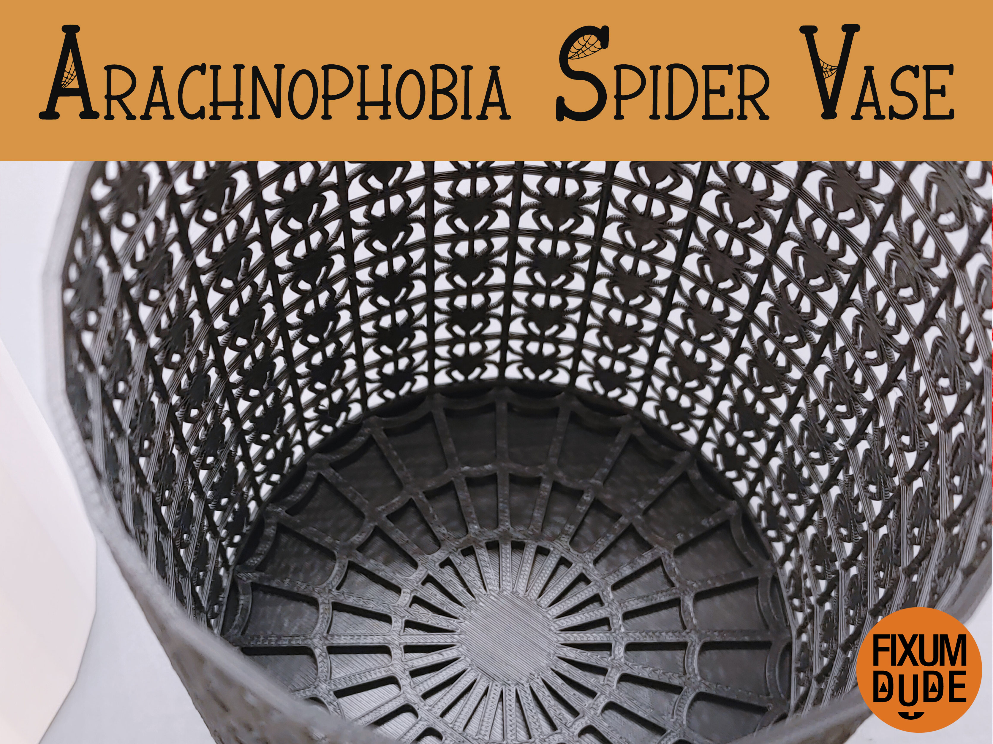 Arachnophobia Spider Vase by fixumdude | Download free STL model ...