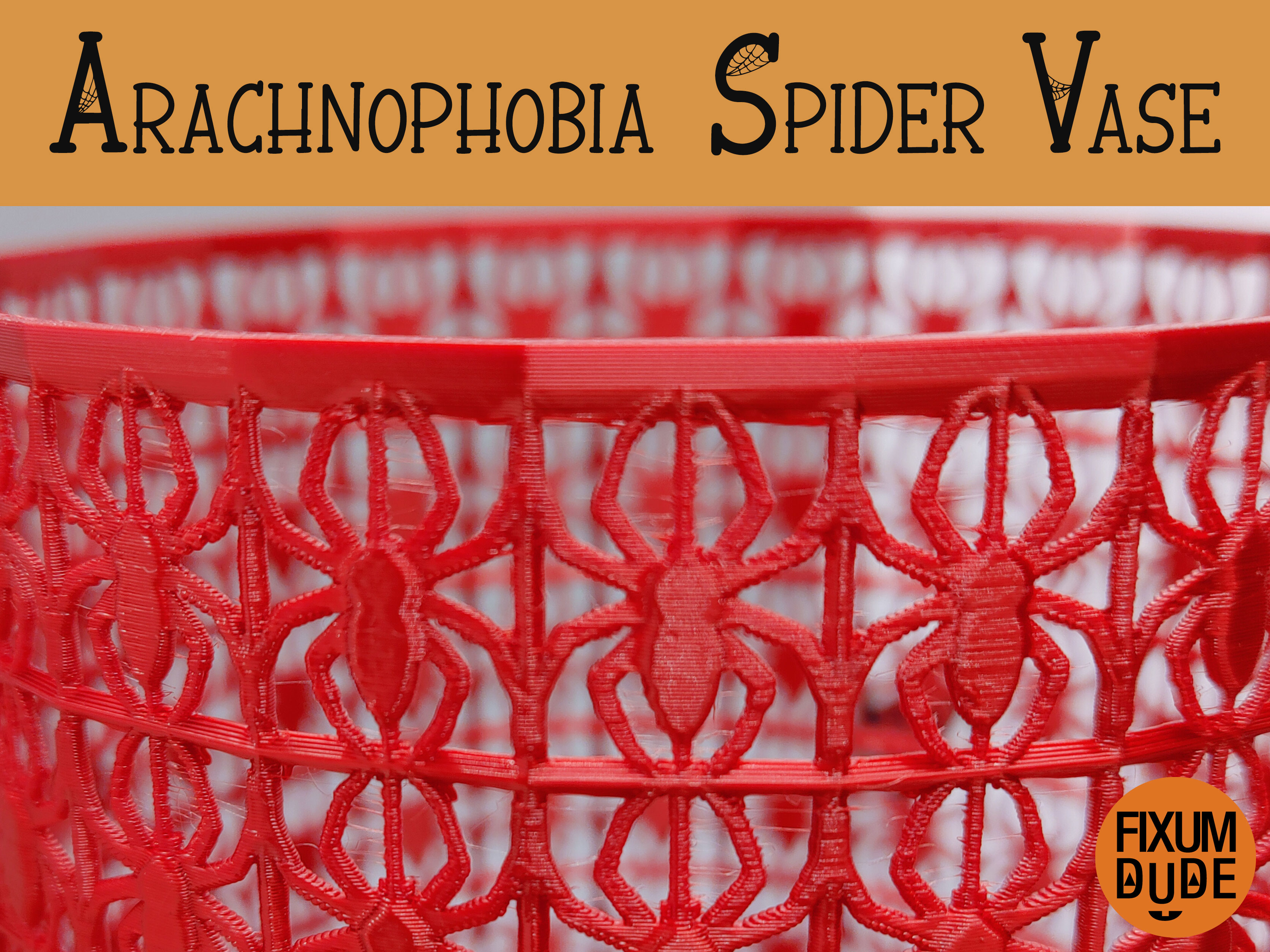 Arachnophobia Spider Vase by fixumdude | Download free STL model ...