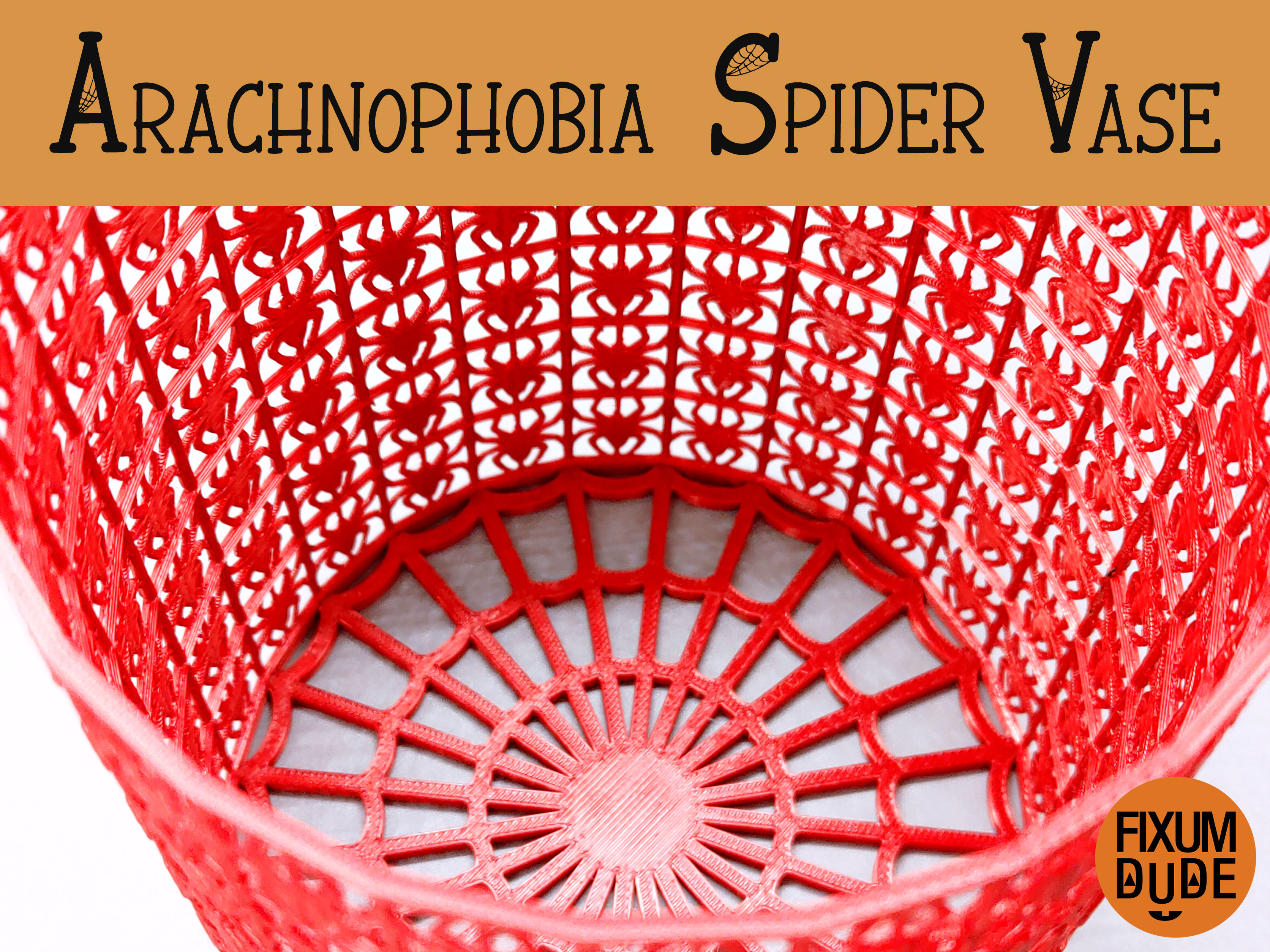 Arachnophobia Spider Vase by fixumdude | Download free STL model ...