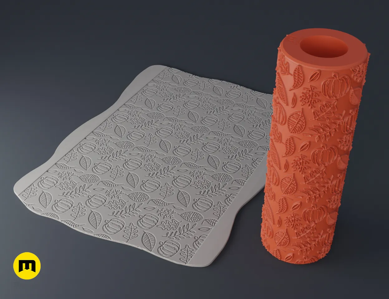 Autumn Texture Rollers by 3Demon's Texture Rollers | Download free STL ...