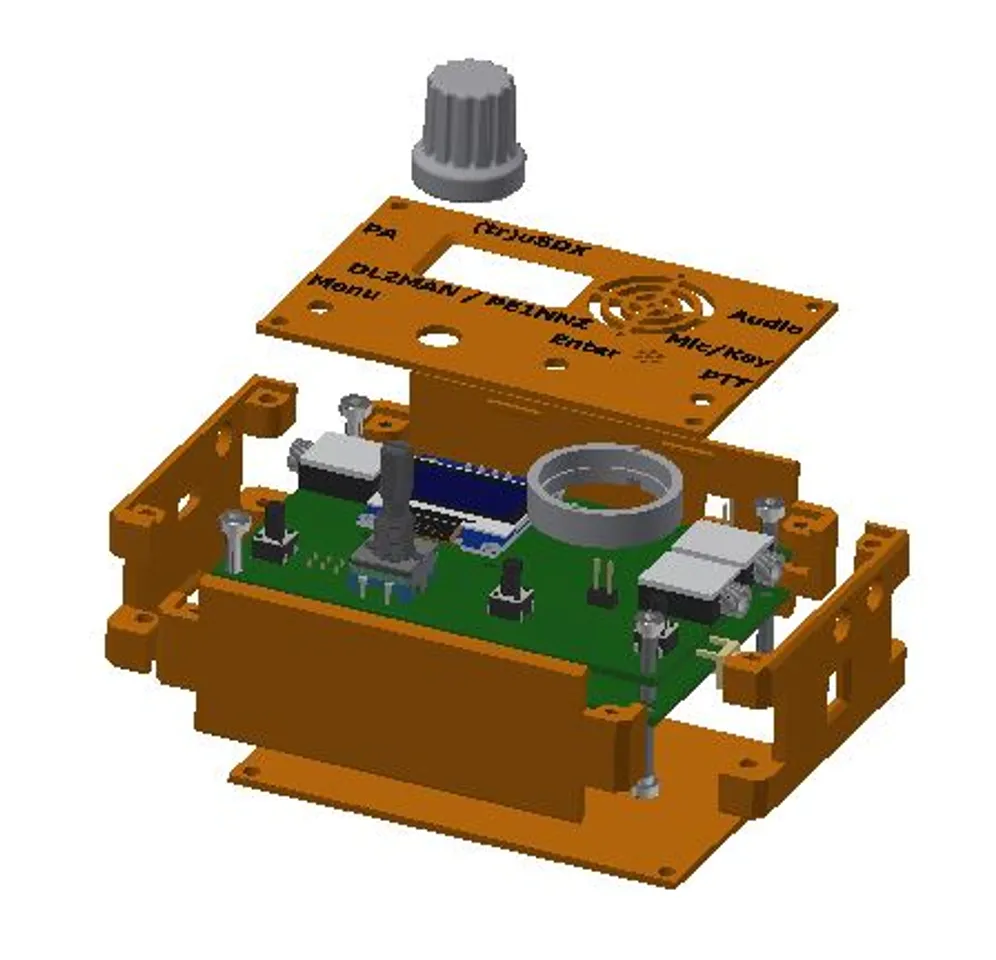 Housing for (tr)uSDX QRP Transceiver by DL2MAN | Download free STL ...
