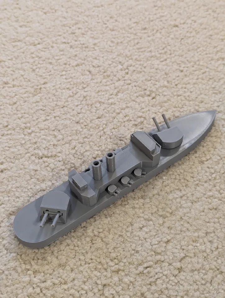 Simple Small Battleship by print_snail | Download free STL model ...