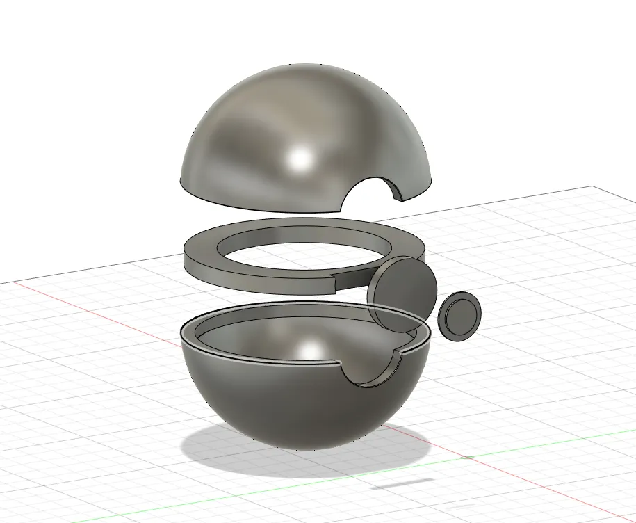 Pokeball Build by Matt Tranchina | Download free STL model | Printables.com