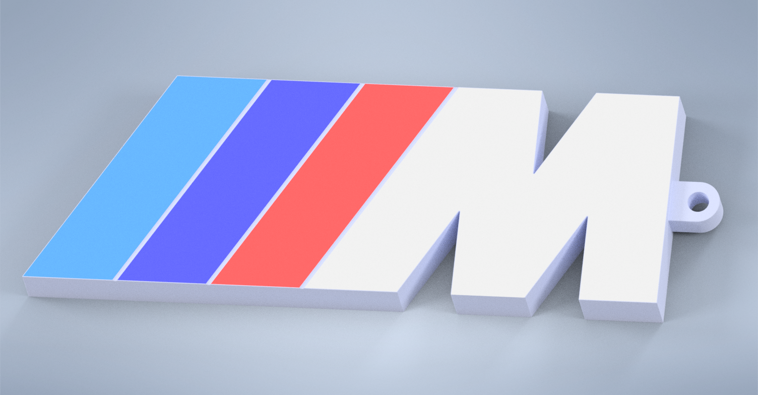 BMW M logo keychain by Lieke | Download free STL model | Printables.com
