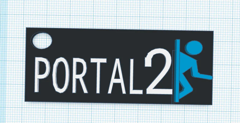 Portal 2 Keychain by FlabbyCZ | Download free STL model | Printables.com