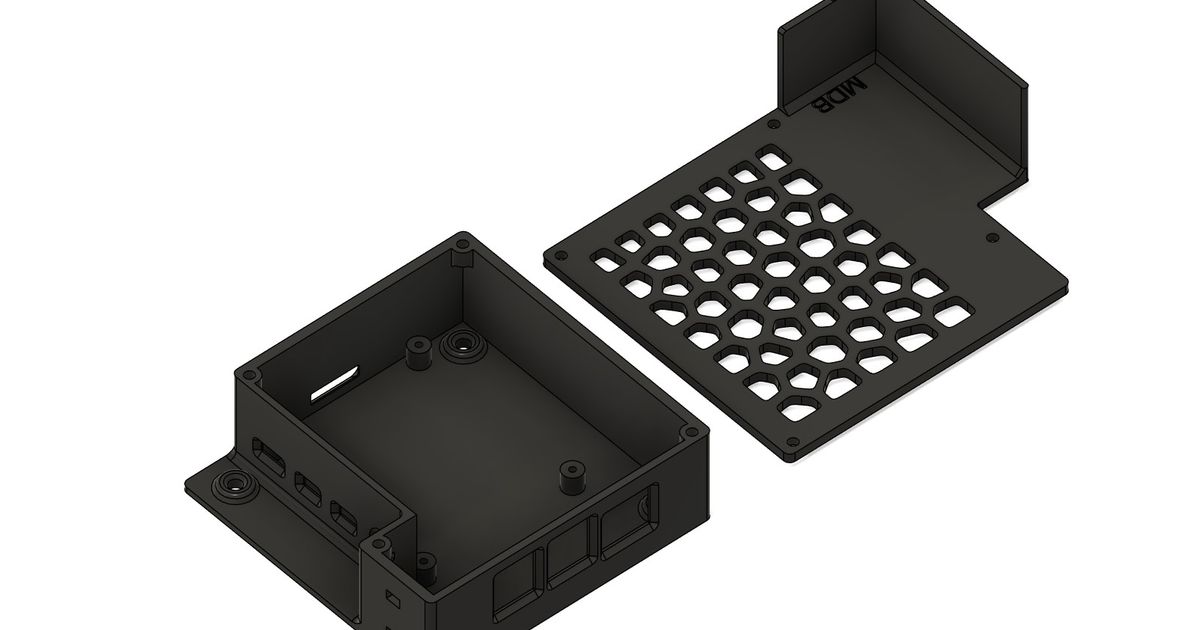 Raspberry Pi 4 housing by MDBDesigns | Download free STL model ...
