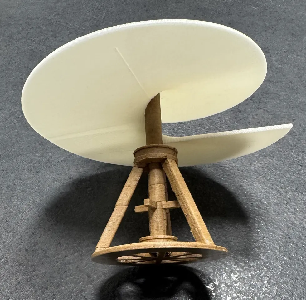 Leonardo da Vinci Helicopter by MM | Download free STL model ...