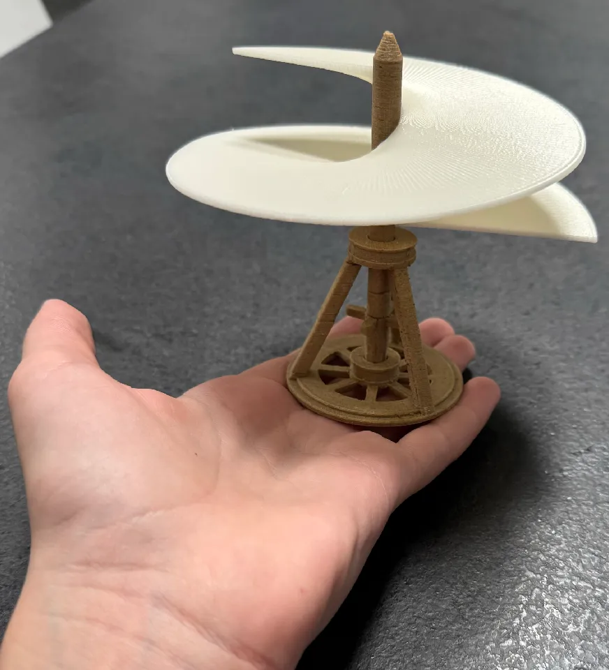 Leonardo da Vinci Helicopter by MM | Download free STL model ...