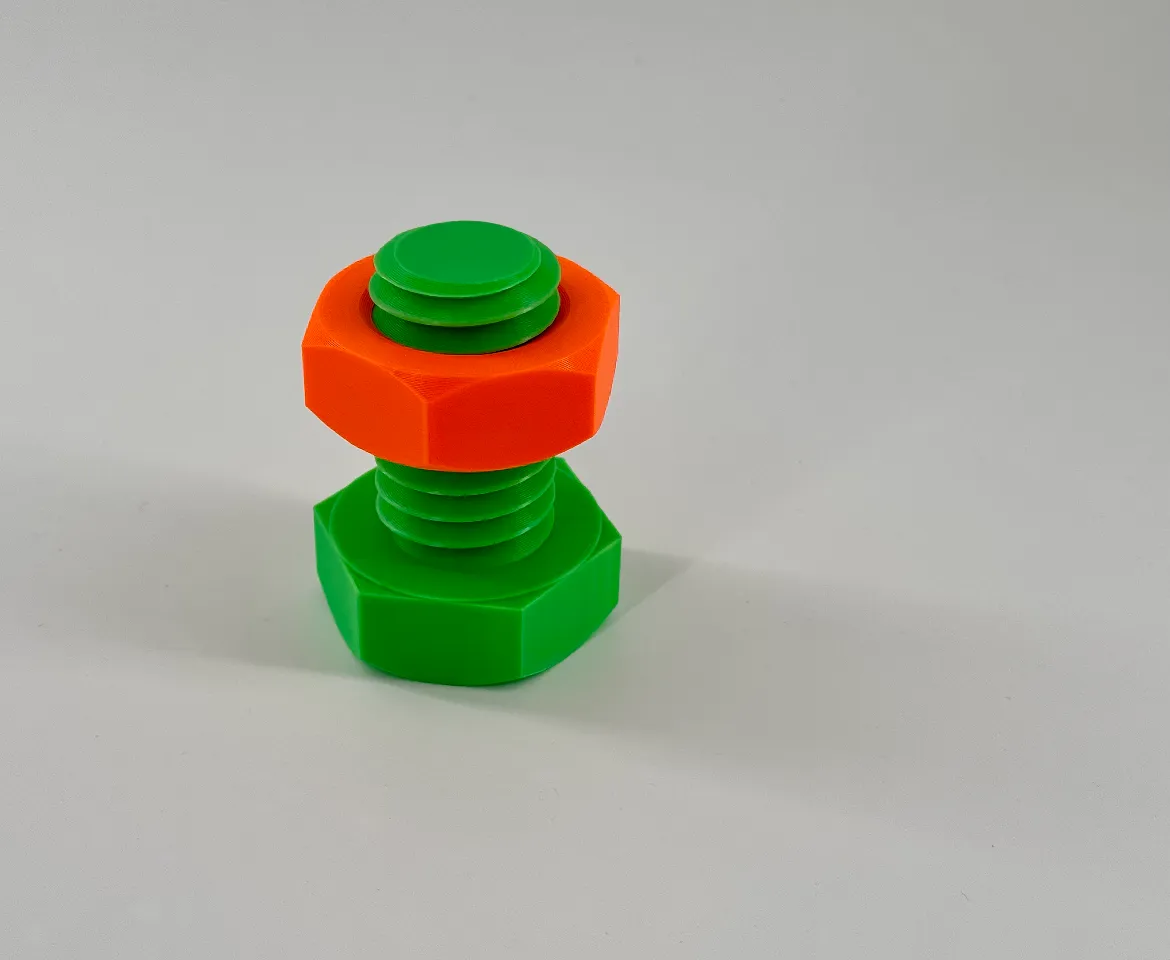 Fidget Stress Nut & Bolt by GreaseMonkey | Download free STL model ...