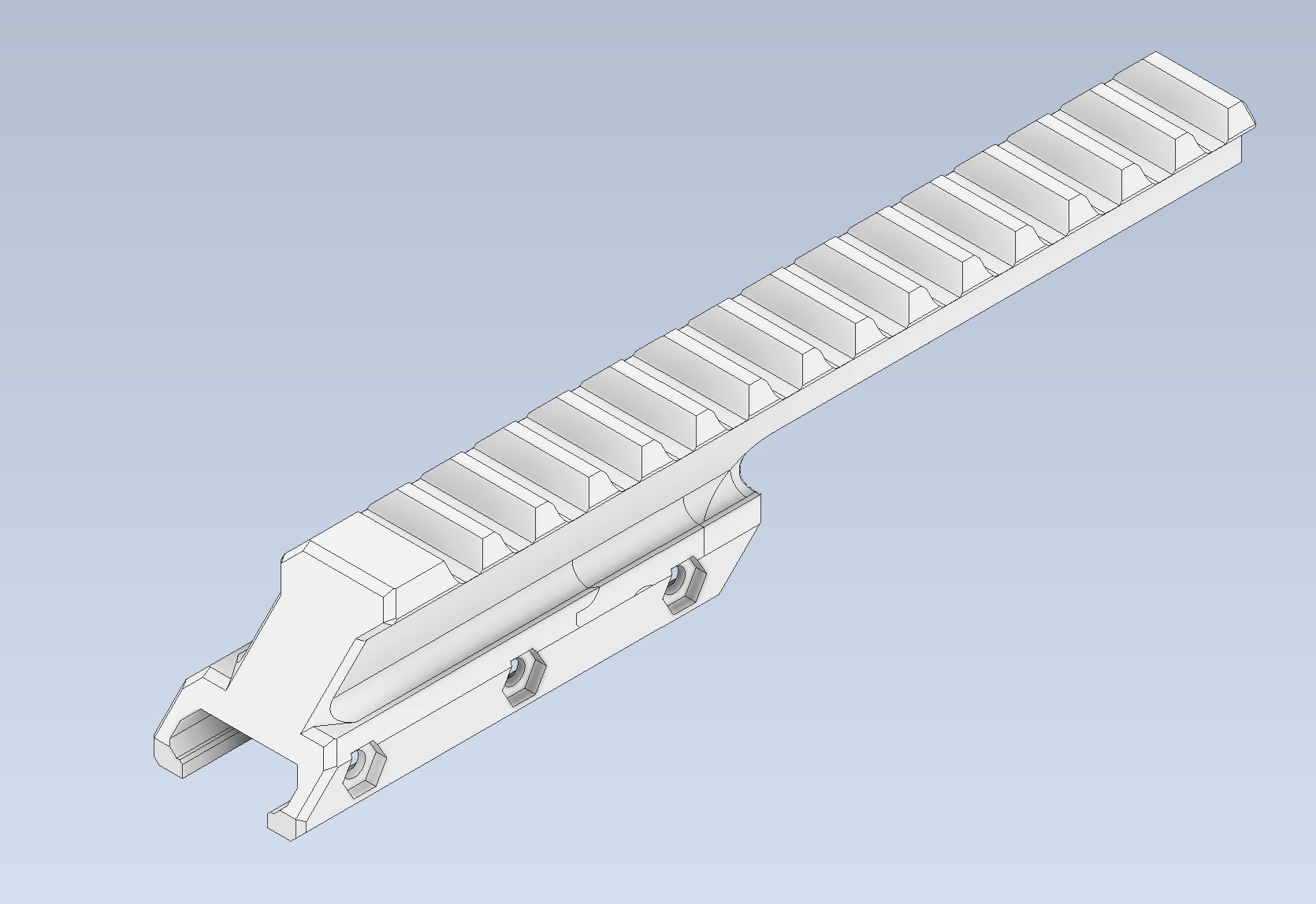 Picatinnyrail offset riser by Ttotheman | Download free STL model ...