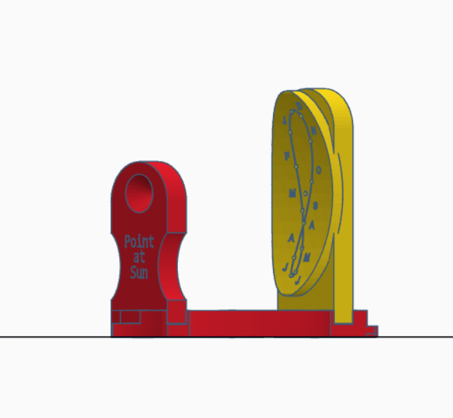 Curved Analemma Plate for a Heliochronometer Sundial by yba2cuo3 ...