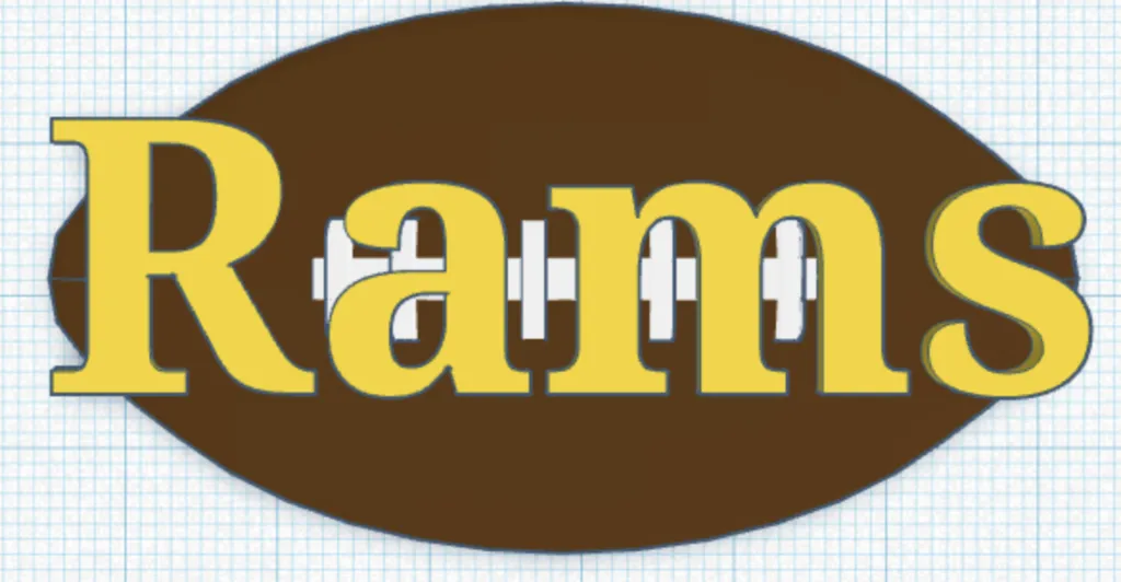 Los Angeles Rams logo by Kool-Printer | Download free STL model ...