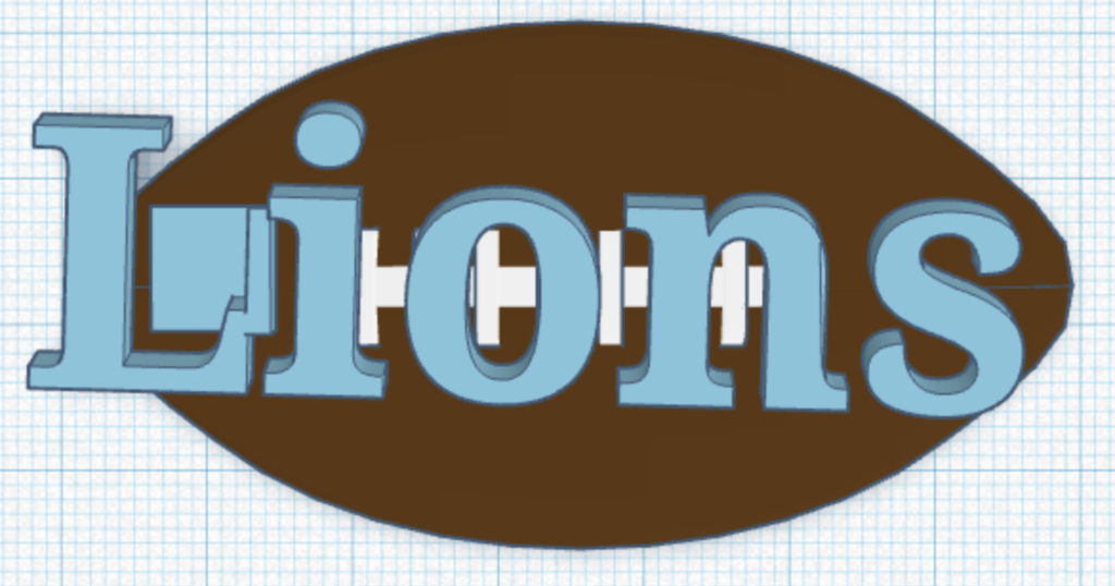 Detroit Lions logo by Kool-Printer | Download free STL model ...