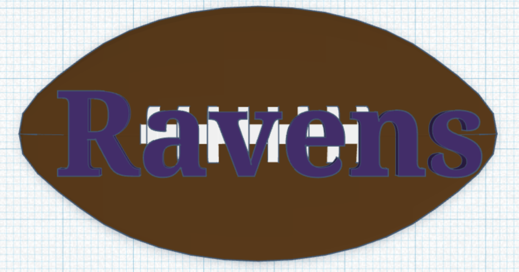 Baltimore Ravens logo by Kool-Printer | Download free STL model ...