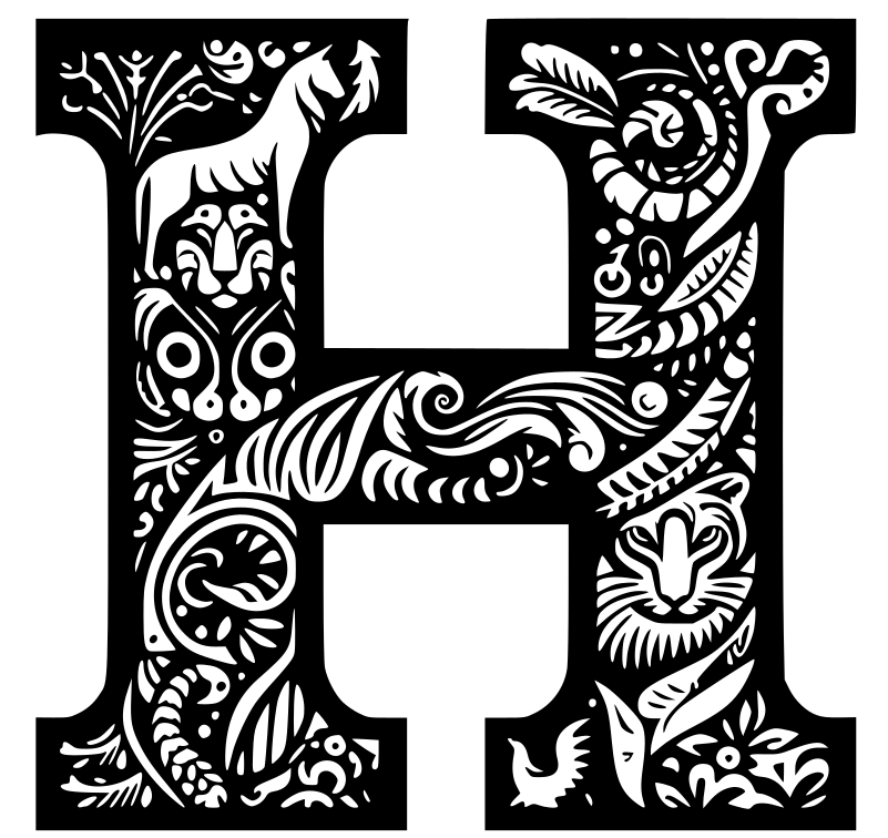 Crazy alphabet: Letter H by Nina Máčová | Download free STL model ...