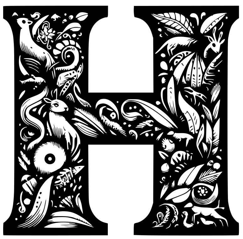 Crazy alphabet: Letter H by Nina Máčová | Download free STL model ...