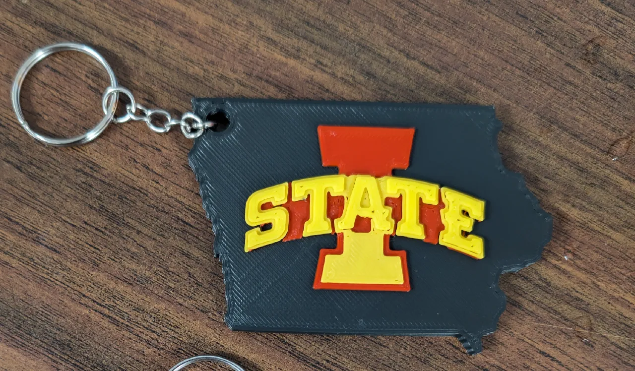 Iowa State Cyclones Keychain by WildCanadian | Download free STL model ...