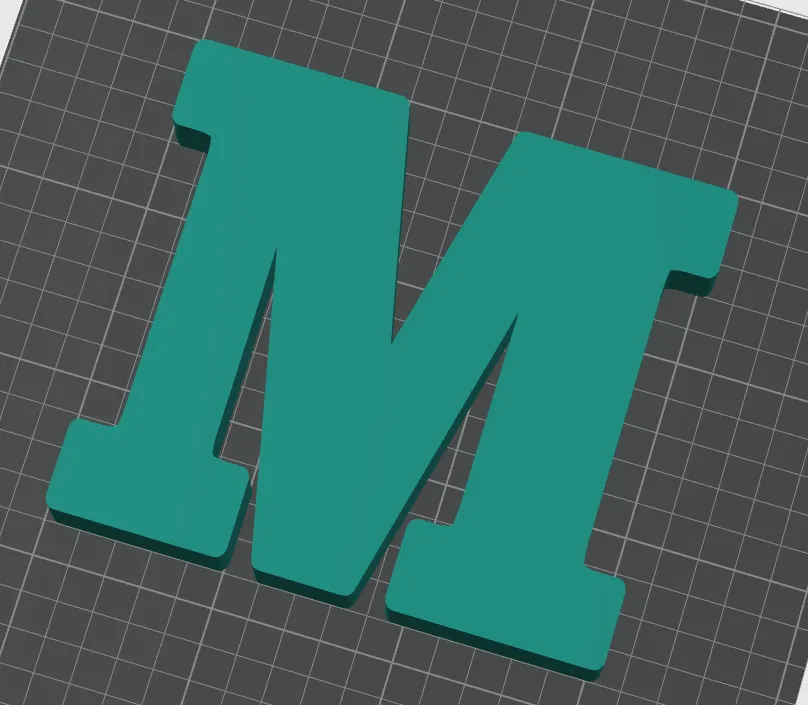 M letter by Yeray3d | Download free STL model | Printables.com