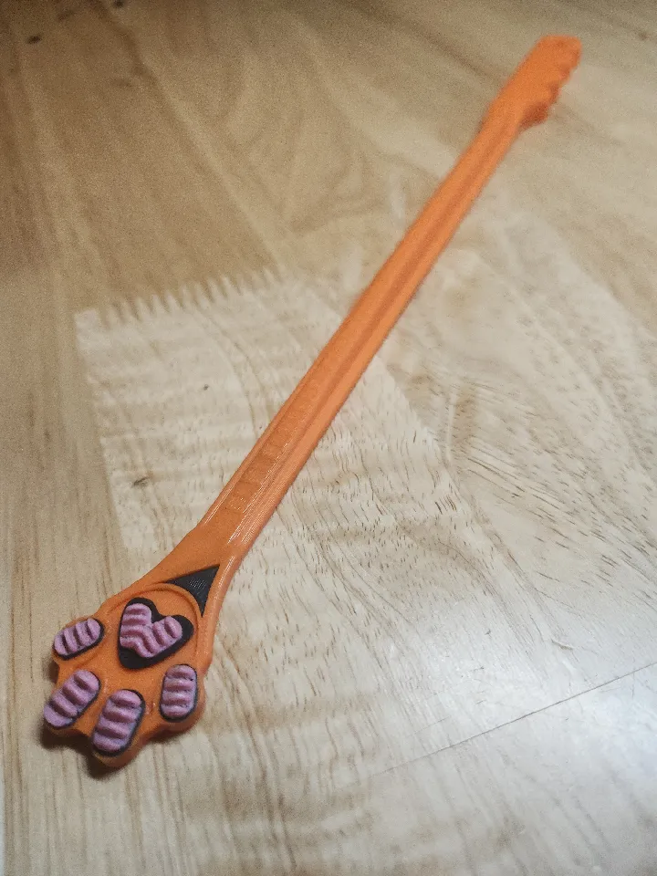 Cat paw back scratcher by Kbfly | Download free STL model | Printables.com