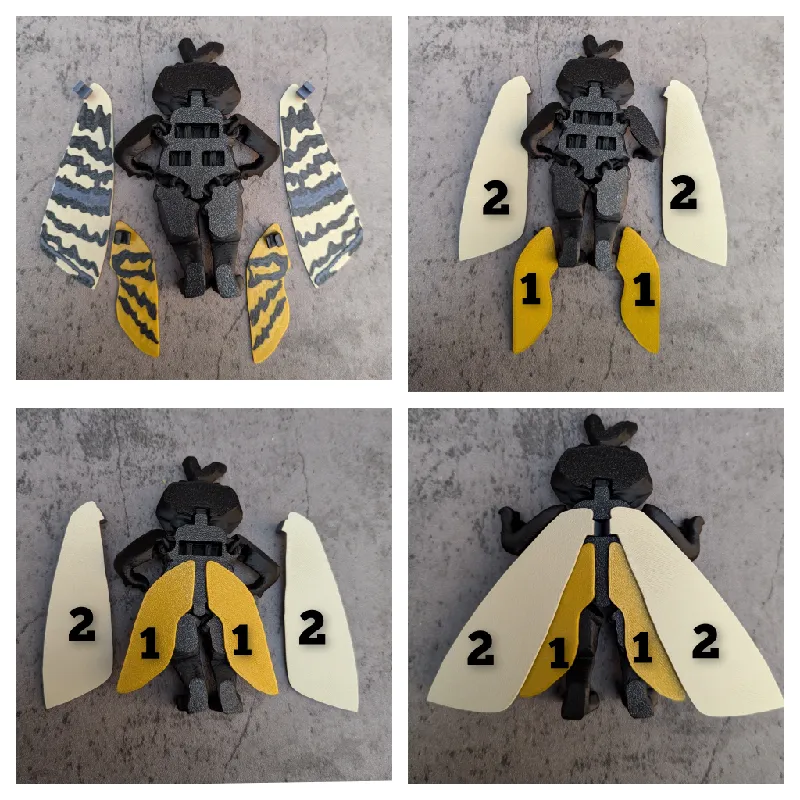 Articulated Mothman Cryptid by Daann_ii | Download free STL model ... Articulated Mothman Cryptid by Daann_ii | Download free STL model ...