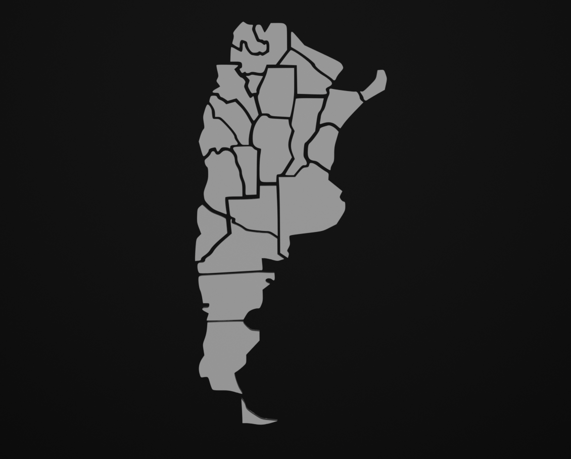 Mapa argentina by argentina.printea | Download free STL model ...