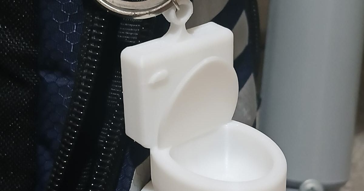 Open Toilet Keychain by ihan sung | Download free STL model ...