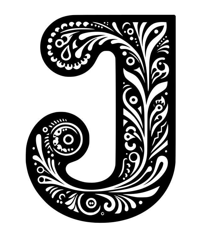 Crazy alphabet: Letter J by Nina Máčová | Download free STL model ...