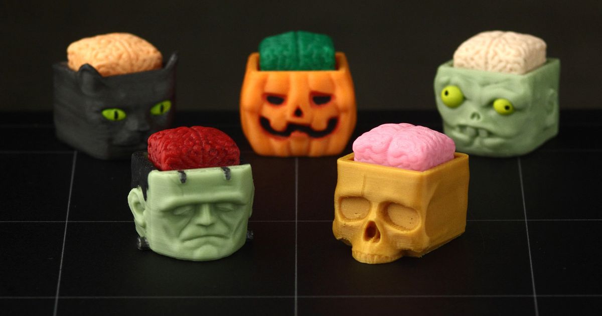 Cube Heads - Halloween set by bigovereasy | Download free STL model ...