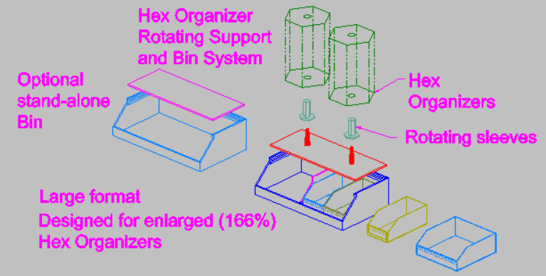 Hex Organizers Accessories (large scale - 166%) by Gramps | Download ...