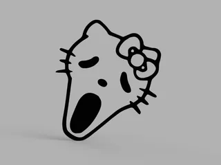 Hello Kitty Scream Decoration by LeTTDesign | Download free STL model ...
