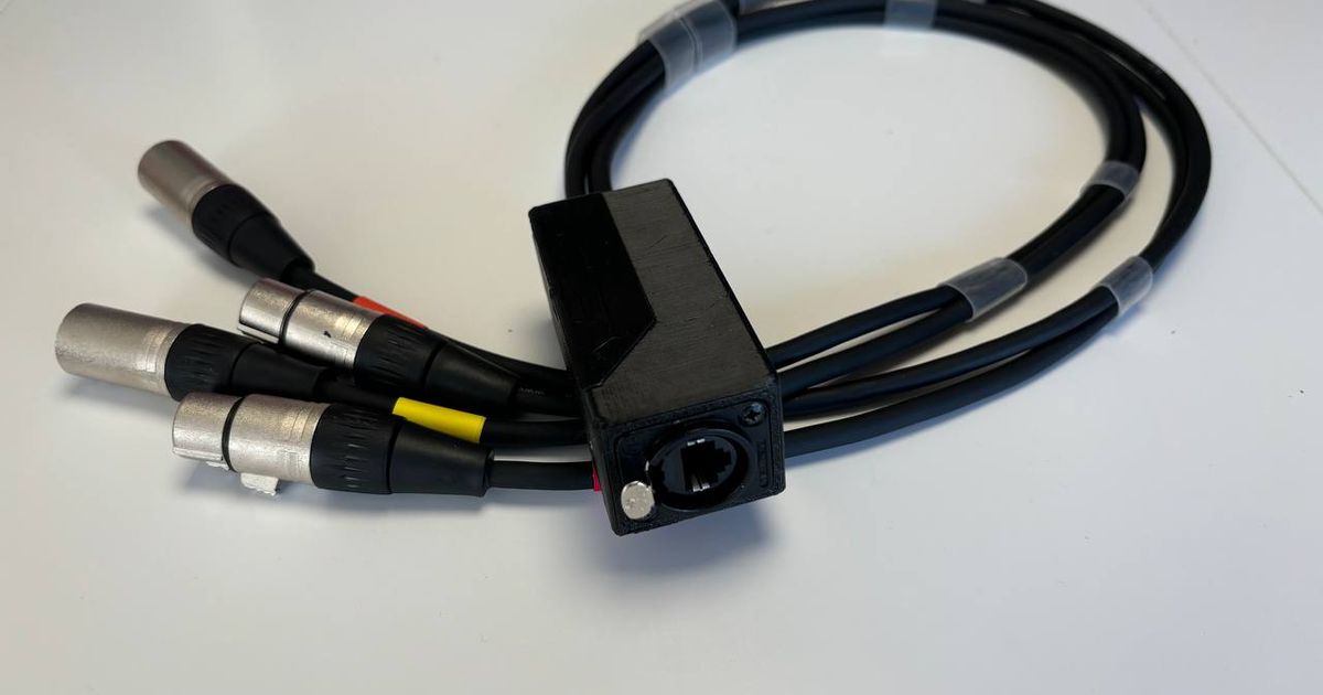 Ethercon Breakout Housing by Einkahumor | Download free STL model ...