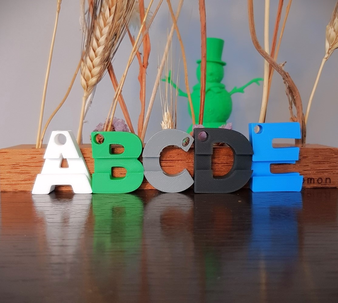 Letter Keychain Phoneholder by Biagio-3D | Download free STL model ...